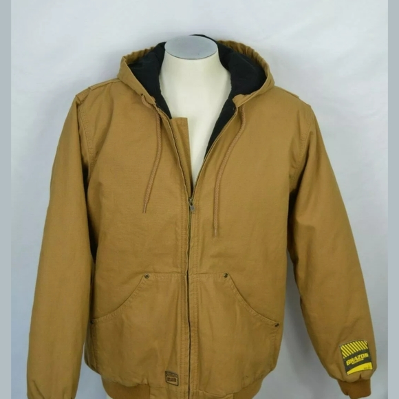 Brazos | Jackets & Coats | Brazos Mens Hooded Engineer Coat Tan Size ...